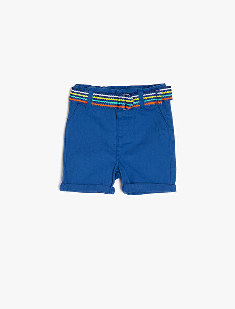 Koton Erkek Çocuk Kemer Detaylı Şort