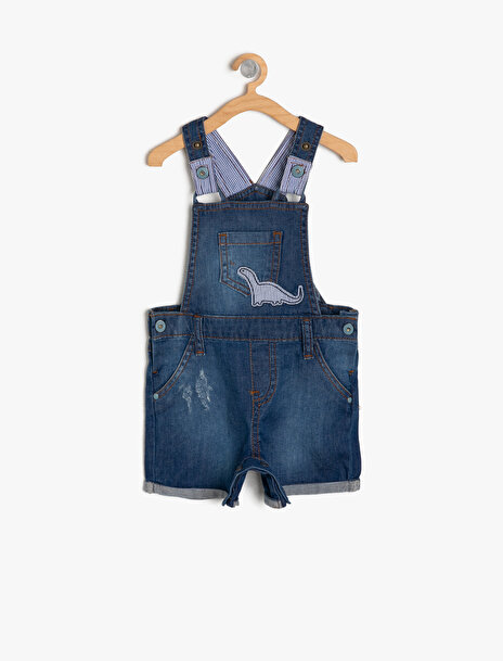 Koton Erkek Çocuk Aplikeli Jean Tulum