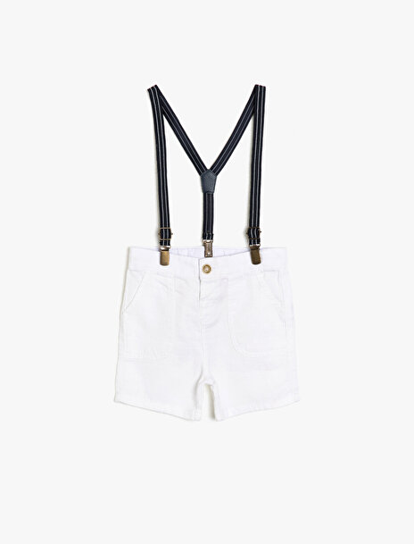 Koton Erkek Çocuk Kemer Detaylı Şort