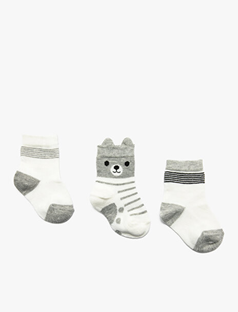 Koton Erkek Çocuk Erkek Bebek 3'lü Çorap Koton Erkek Çocuk Erkek Bebek 3'lü Çorap