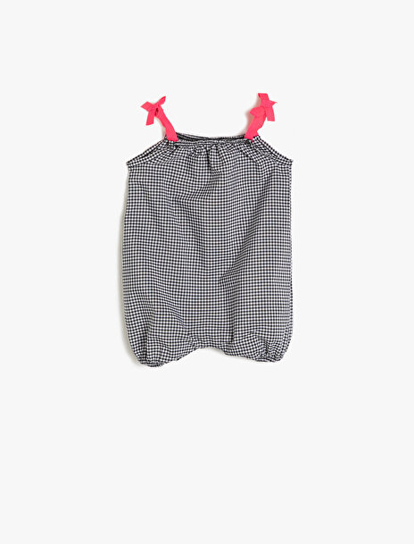 Koton Kız Çocuk Kareli Tulum