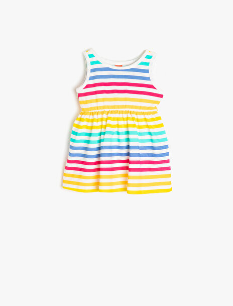 Koton Kız Çocuk Renk Bloklu Elbise