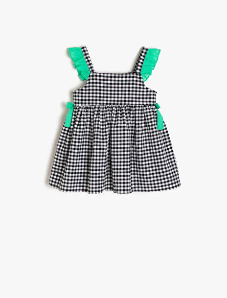 Koton Kız Çocuk Kareli Elbise