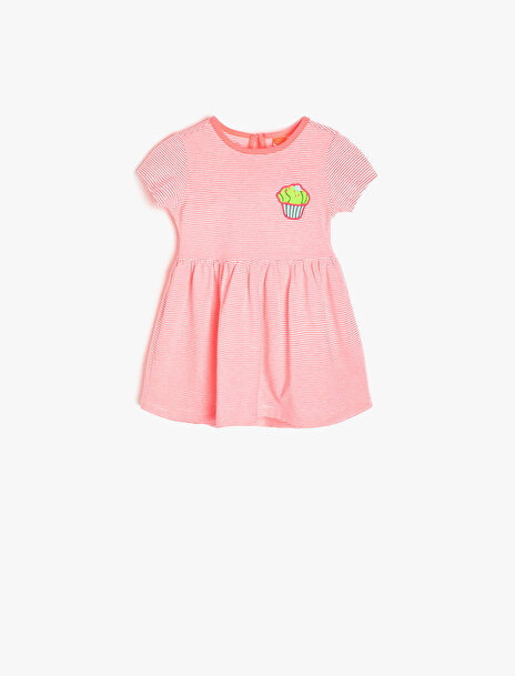 Koton Kız Çocuk Aplikeli Elbise