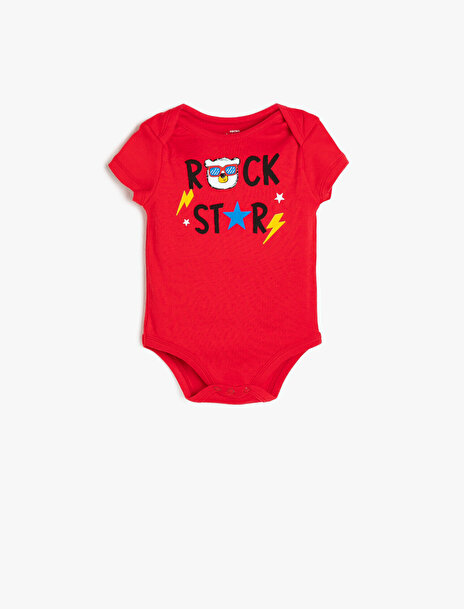 Koton Erkek Çocuk Yazılı Baskılı Çıtçıtlı Zıbın