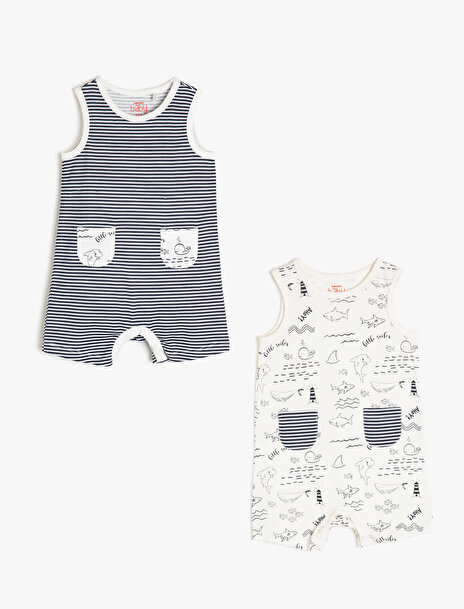 Koton Erkek Çocuk Desenli Tulum