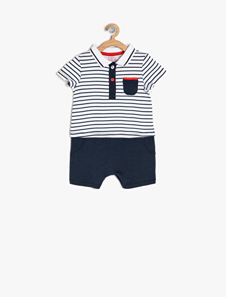Koton Erkek Çocuk Çizgili Tulum