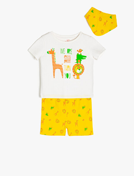 Koton Erkek Çocuk Yazılı Baskılı Bebek Seti