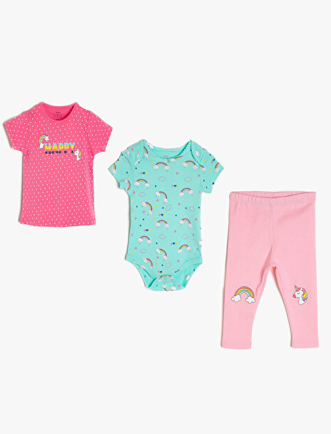 Koton Kız Çocuk 3'lü Zıbın Seti