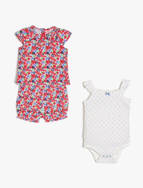 Koton Kız Çocuk Desenli 2'li Zıbın