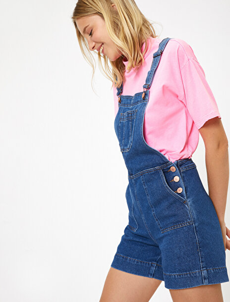 Koton Ole Genç Kız Cep Detaylı Jean Tulum Koton Ole Genç Kız Cep Detaylı Jean Tulum